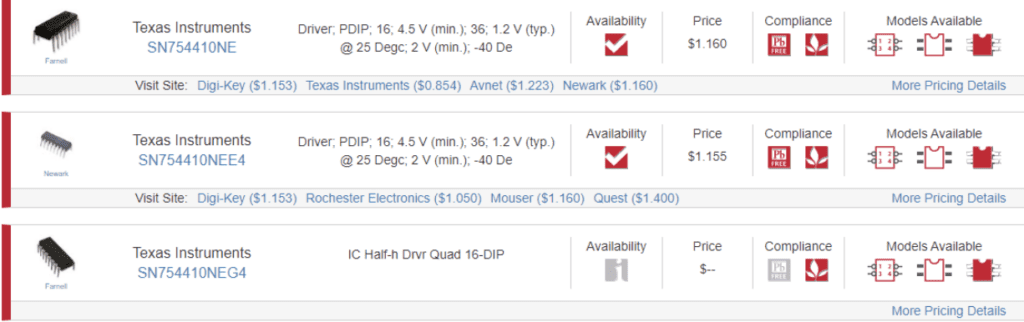 SN754410: DC Drivers and High Current Needs - Free Online PCB CAD Library