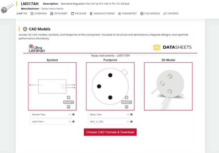 Ultra Librarian CAD Models Now on Datasheets.com - Free Online PCB CAD ...