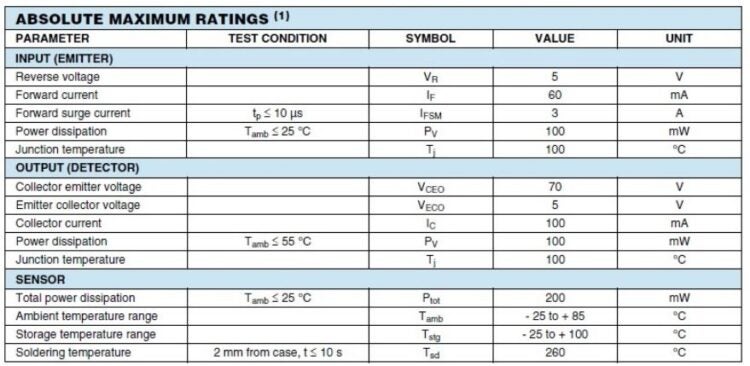 IR Reflective Sensor: TCRT5000 Datasheet - Free Online PCB CAD Library