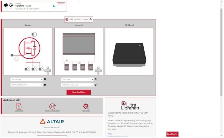 Vishay Reference Designs: Overview - Free Online PCB CAD Library