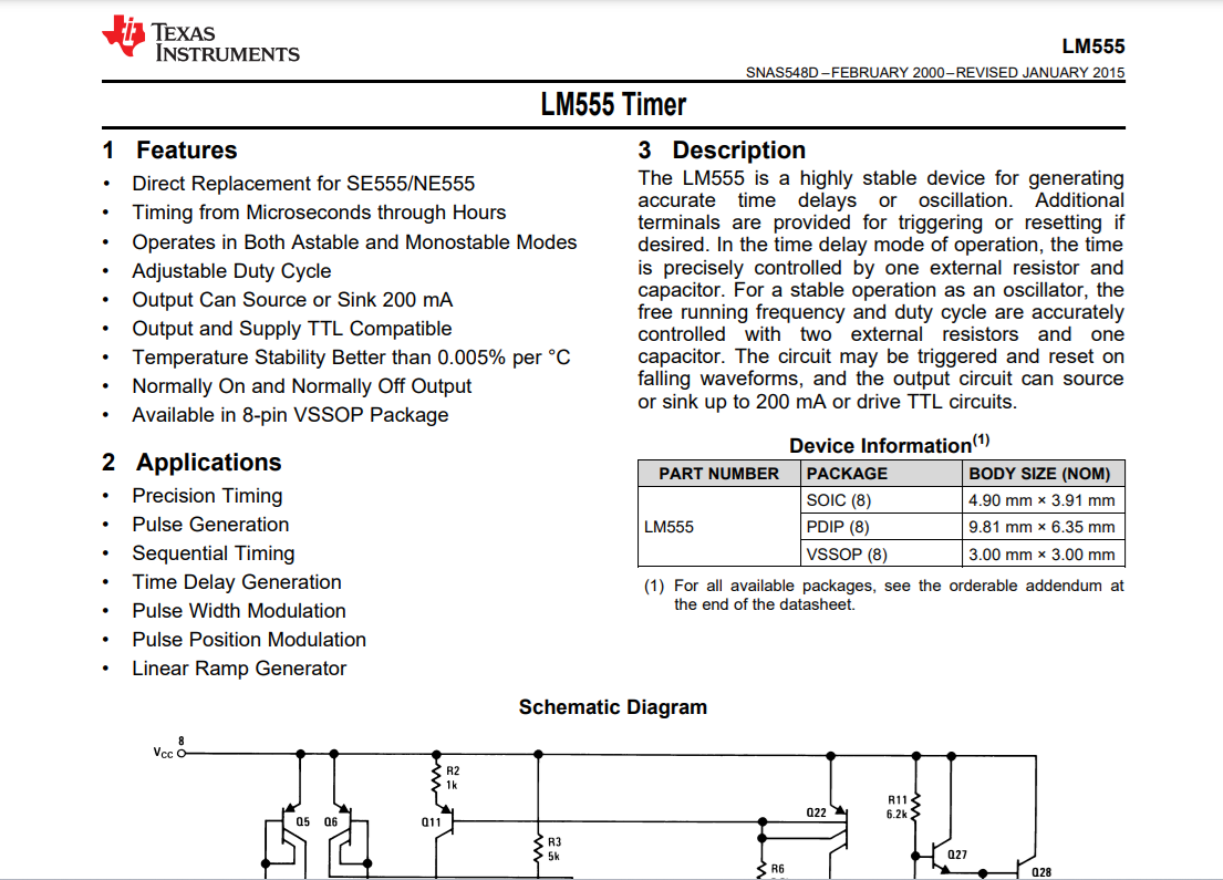 Electronic Components: Datasheets - Free Online PCB CAD Library